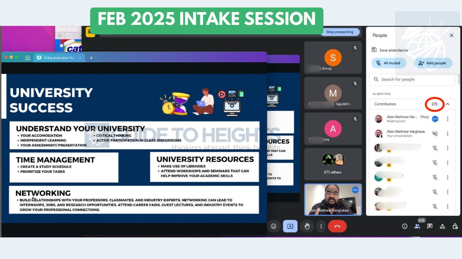 Pre-departure Session for Indian Students Flying to Australia